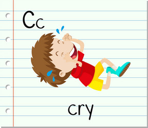 Cry Flashcard Vector Images (27)