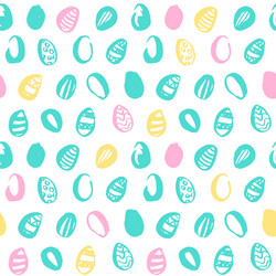 Seamless pattern with easter eggs Royalty Free Vector Image