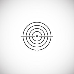 Aim related icon on background for graphic and web