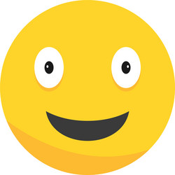 Happy and sad emoji line icon sign Royalty Free Vector Image