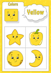 Learn primary colors color sorting activity Vector Image