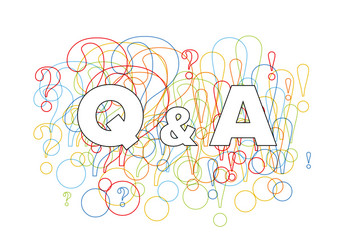 Question and answers concept template Royalty Free Vector