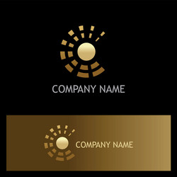 C letter logo design with pink circle and green Vector Image