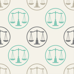 Law and justice seamless pattern background Vector Image
