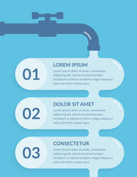 Water conservation aims loop infographic template Vector Image