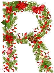 Christmas Letter R Vector Images (over 130)