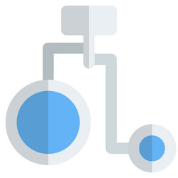 Wall-mounted operation light in a hospital Vector Image