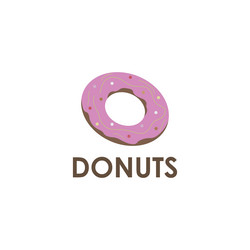 Donuts logo Royalty Free Vector Image - VectorStock