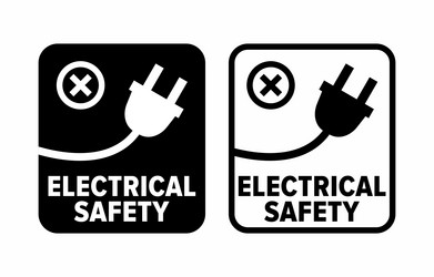 Electrical safety inspection icon Royalty Free Vector Image