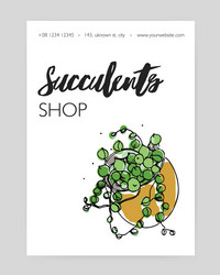 Flyer Succulent Vector Images (over 380)