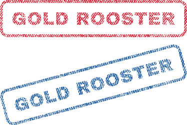 Gold age textile stamps Royalty Free Vector Image