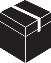 Open cardboard box icon Royalty Free Vector Image