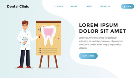 Dental problem poster Royalty Free Vector Image