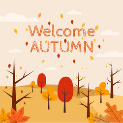 Autumn background design image Royalty Free Vector Image