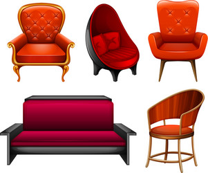 Cathedra church chairs Royalty Free Vector Image