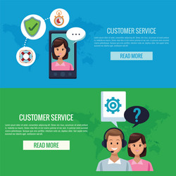 Customer service infographic Royalty Free Vector Image