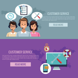 Customer service infographic Royalty Free Vector Image
