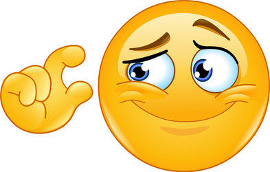 Confident presenting emoticon Royalty Free Vector Image