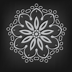 Vintage circle pattern in victorian style Vector Image