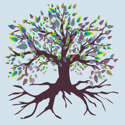 Autumn tree of life Royalty Free Vector Image - VectorStock