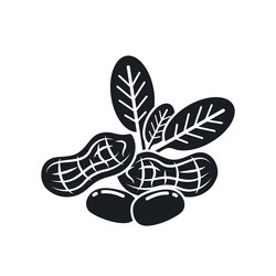 Peanut element concept design template Royalty Free Vector