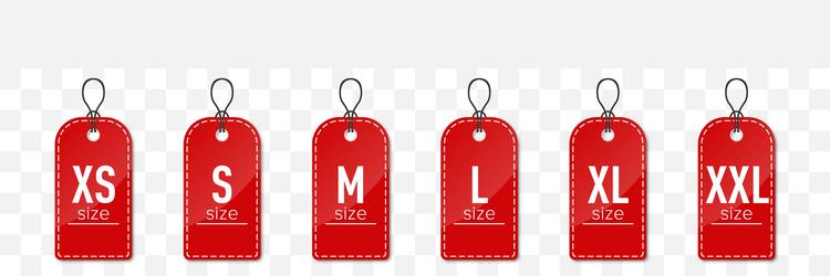 Clothing Size Label Vector Images (over 1,200)