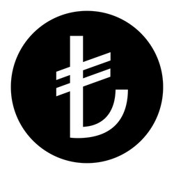 Turkish lira coin rotating animation sprite sheet Vector Image