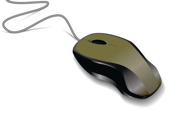 Cartoon computer mouse Royalty Free Vector Image