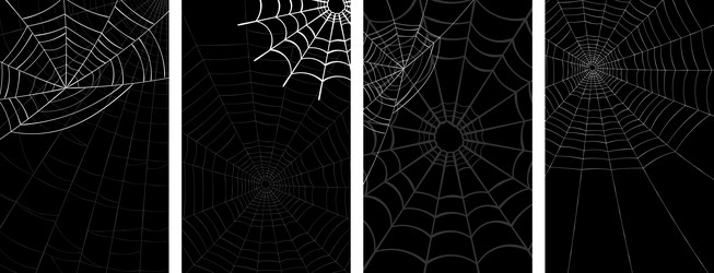 Spiders and web background with space Royalty Free Vector