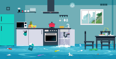 Broken washing machine damaged home appliance Vector Image