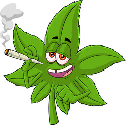 Angry marijuana leaf cartoon character Royalty Free Vector