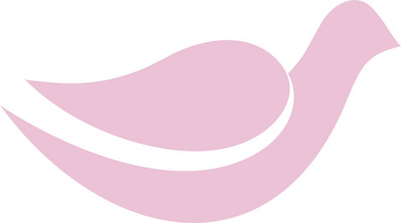 Pink bird logo Royalty Free Vector Image - VectorStock