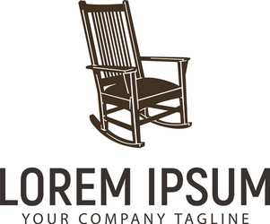 Wooden rocking chair Royalty Free Vector Image