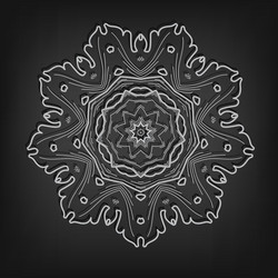 Vintage circle pattern in victorian style Vector Image