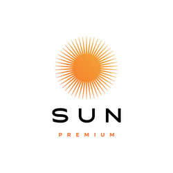 Sun logo Royalty Free Vector Image - VectorStock