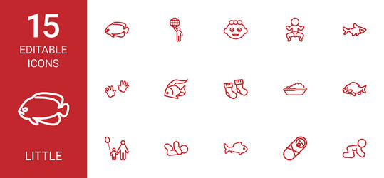 Little icons Royalty Free Vector Image - VectorStock