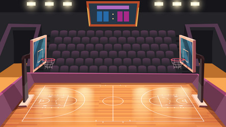 Cartoon Basketball Stadium