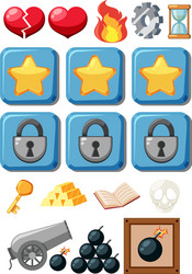 Set of book on white background Royalty Free Vector Image