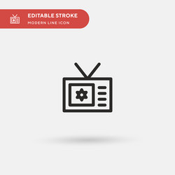Tv simple icon symbol design Royalty Free Vector Image