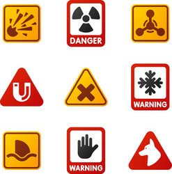 Danger sign arc flashes can damage your eyes do Vector Image