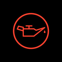 Oil engine check car dashboard logo icon car Vector Image