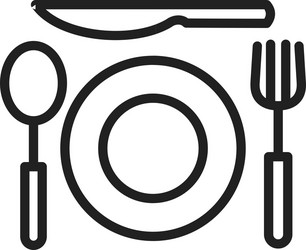 Two course meal Royalty Free Vector Image - VectorStock