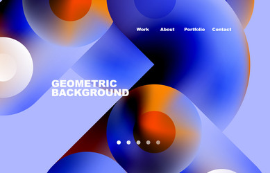Website landing page abstract geometric background