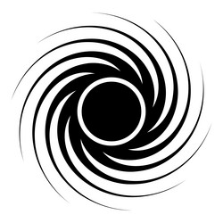 Neon black hole spiral shape vortex portal red Vector Image