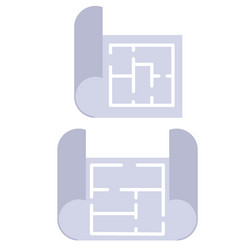 Drawing construction plan Royalty Free Vector Image