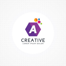 Anexar letter a logo Royalty Free Vector Image