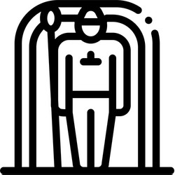 Guard man icon glyph Royalty Free Vector Image