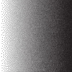 Stochastic raster halftone gradient print Vector Image
