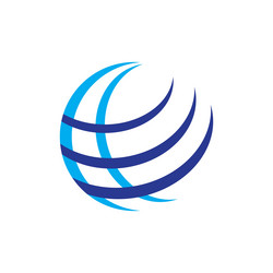 World icon logo design Royalty Free Vector Image