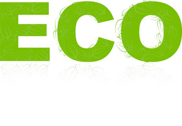 Eco lettering Royalty Free Vector Image - VectorStock